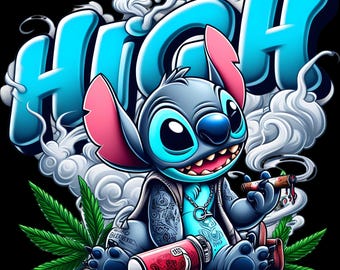 High Weed Smoking PNG File | Streetwear Design | T-shirt Transfer ...