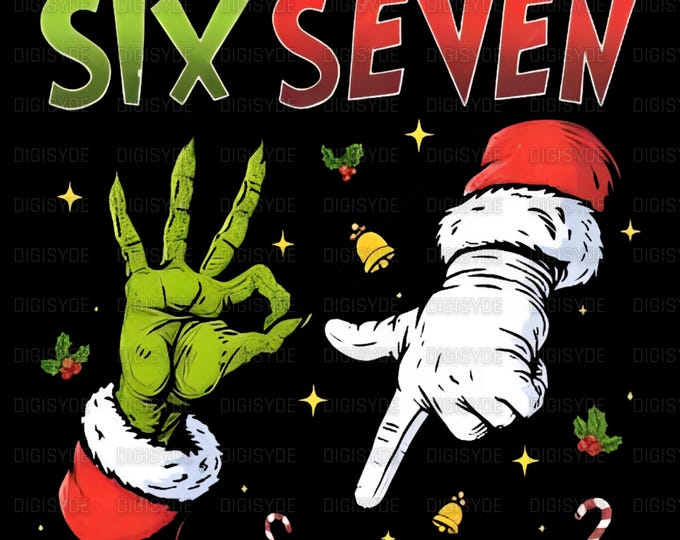 6-7 Sign Christmas PNG File | Six Seven Street Hand Signal T-shirt ...