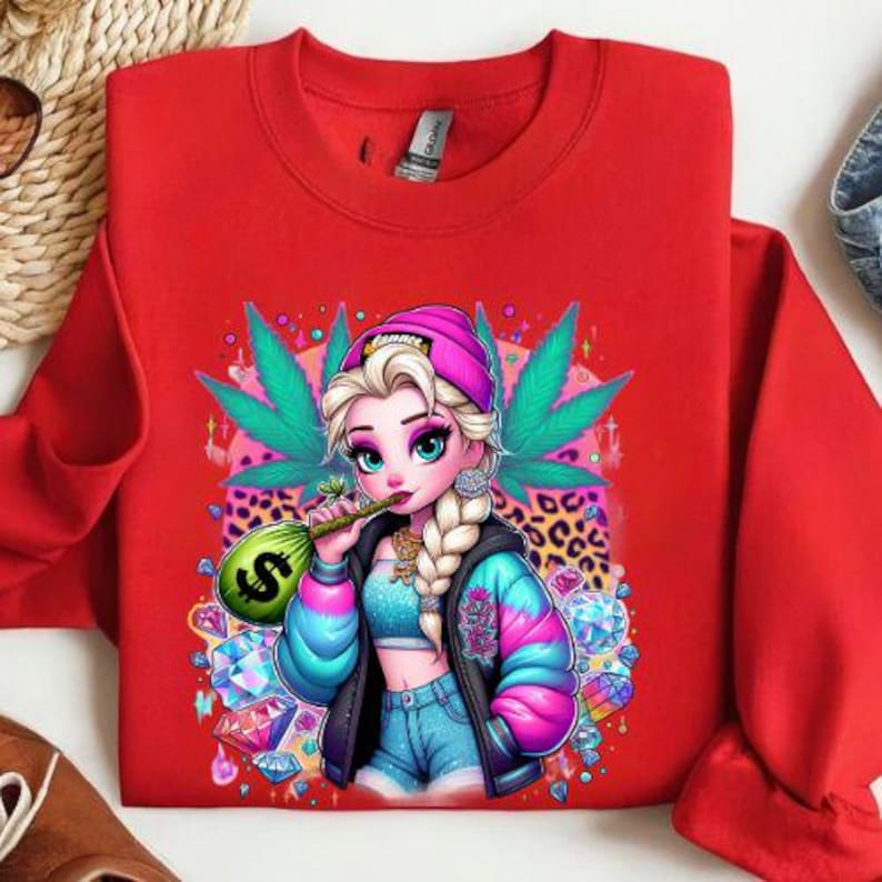 85 Weed Cartoon Princess PNG Bundle | Weed T-shirt Designs | Cannabis ...