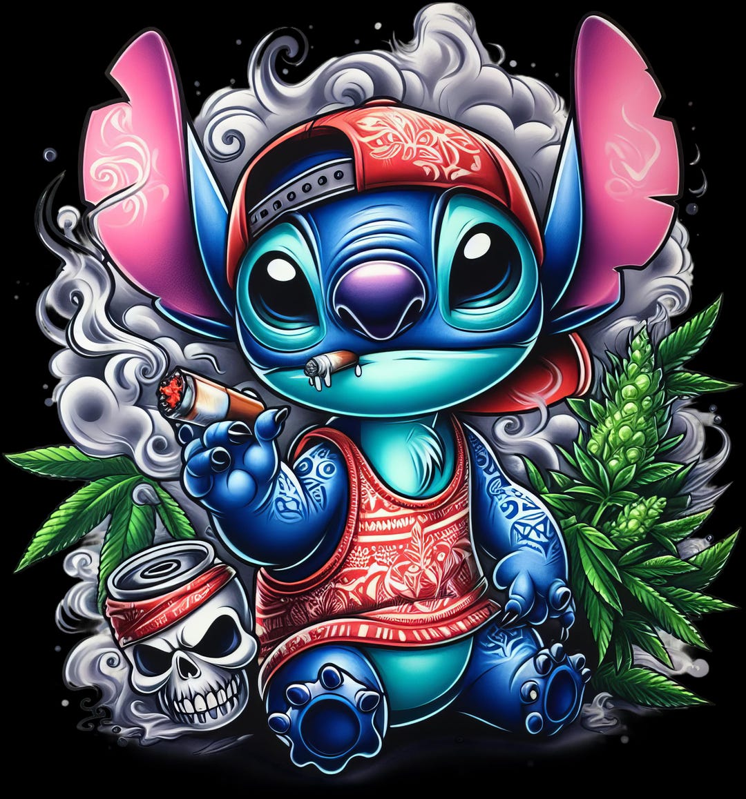 Baby Snitch File | Smoking Cartoon Character Design | 420 Style Art ...