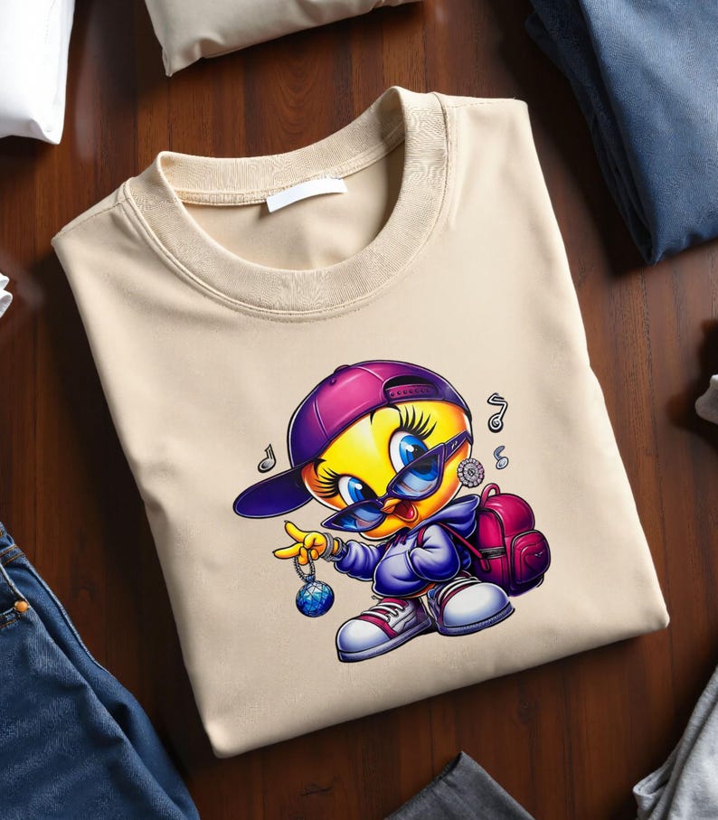 Tweety Bird T-shirt Digital Vector File Tee Shirt Graphic Transparent ...