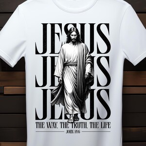Jesus Christ PNG Files: Christian T-shirt & Mug Design (digital ...