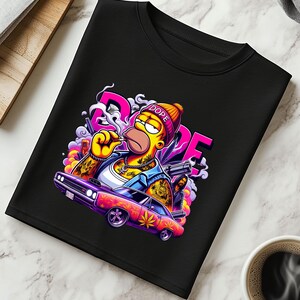 The Simpsons PNG File for T-shirt Transfers Dope Homer Simpson Vector ...