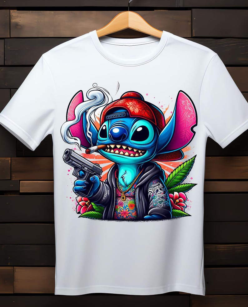 Gangsta Weed Smoking PNG File | Cartoon Streetwear Design | 420 T-shirt ...