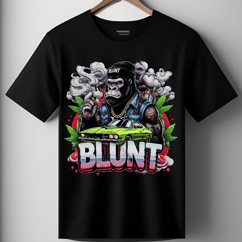 26 Cartoon T-shirt Bundle PNG Files | “BLUNT” Weed Theme Tees Design ...