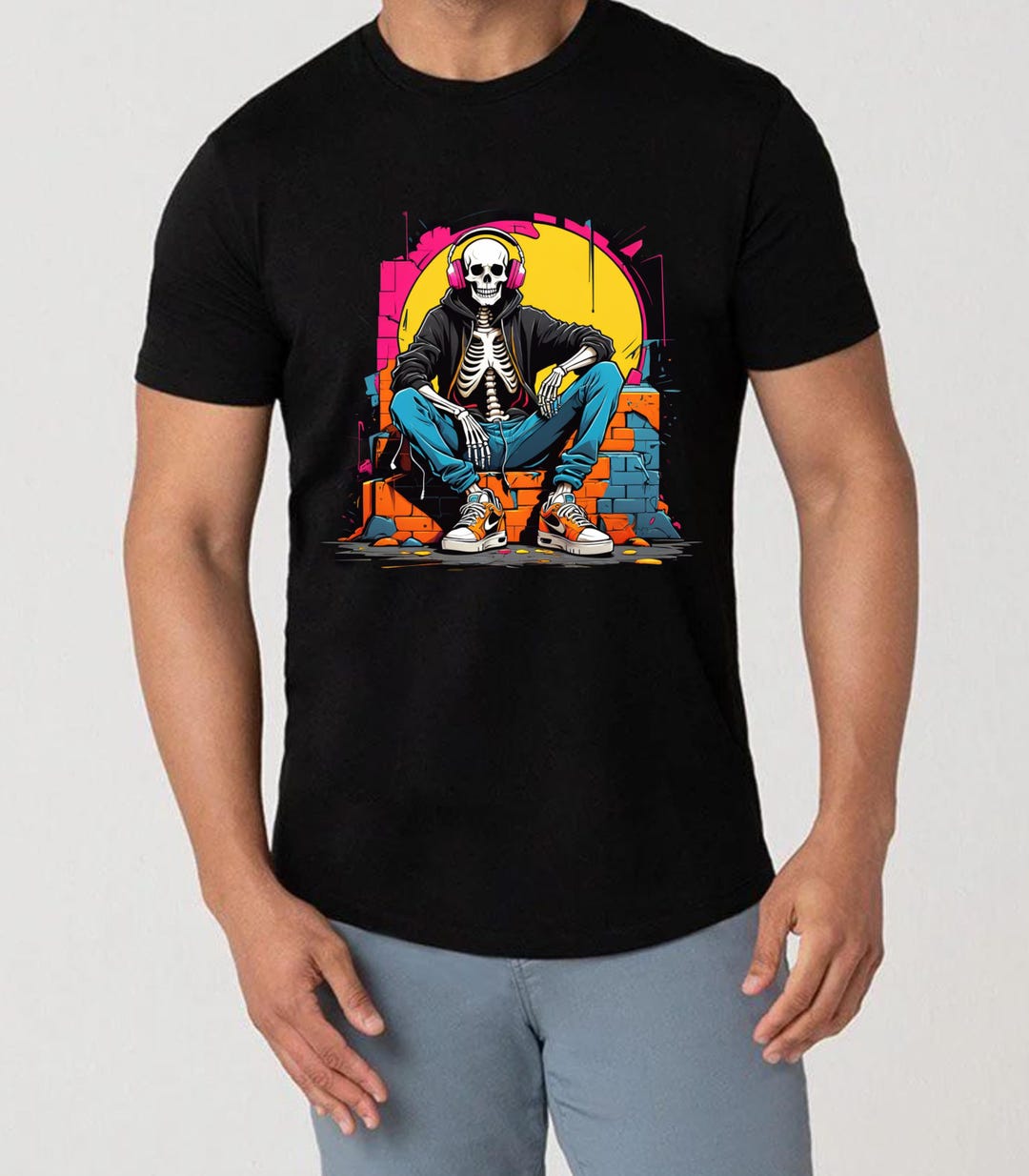 Skeleton Design Digital Prints for T-shirt Transfers Printable Art ...
