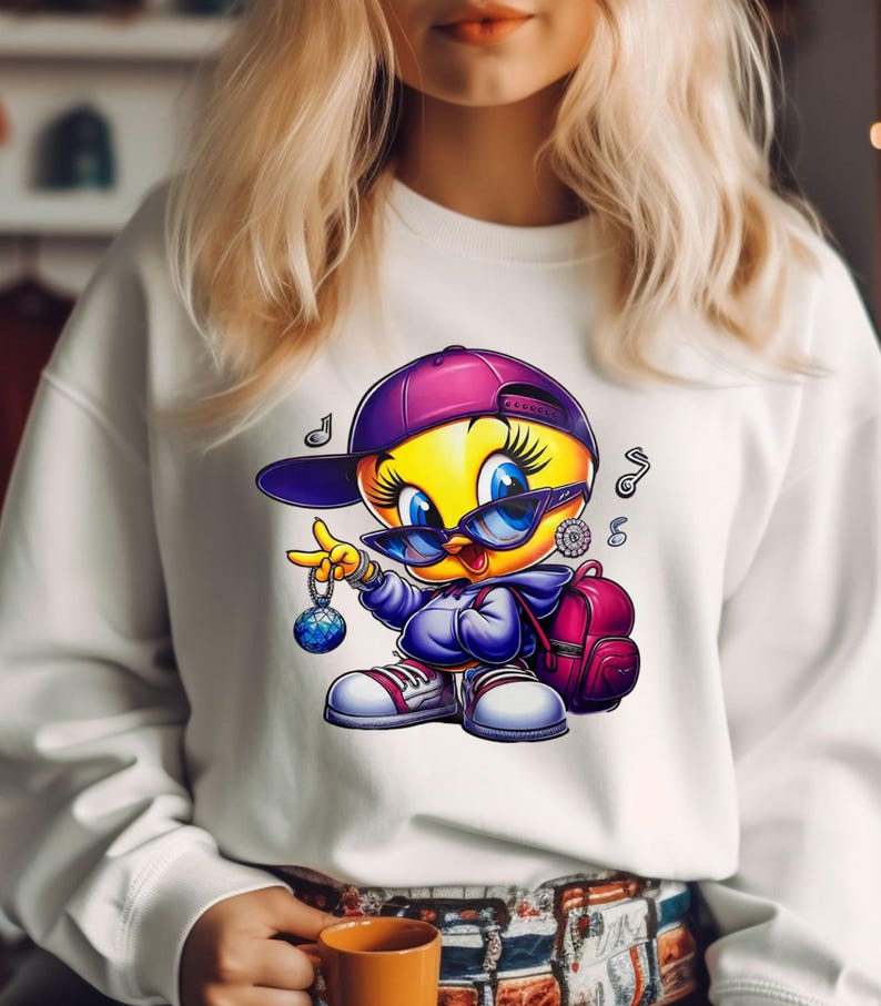 Tweety Bird T-shirt Digital Vector File Tee Shirt Graphic Transparent ...