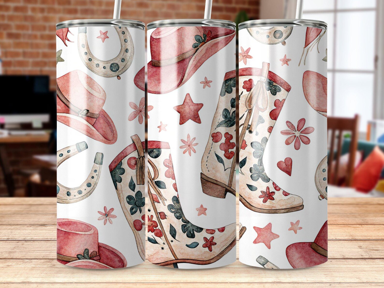 Cowgirl Rodeo Cup Wrap 20 Oz Digital Sublimation Tumbler Wrap, Tumbler ...