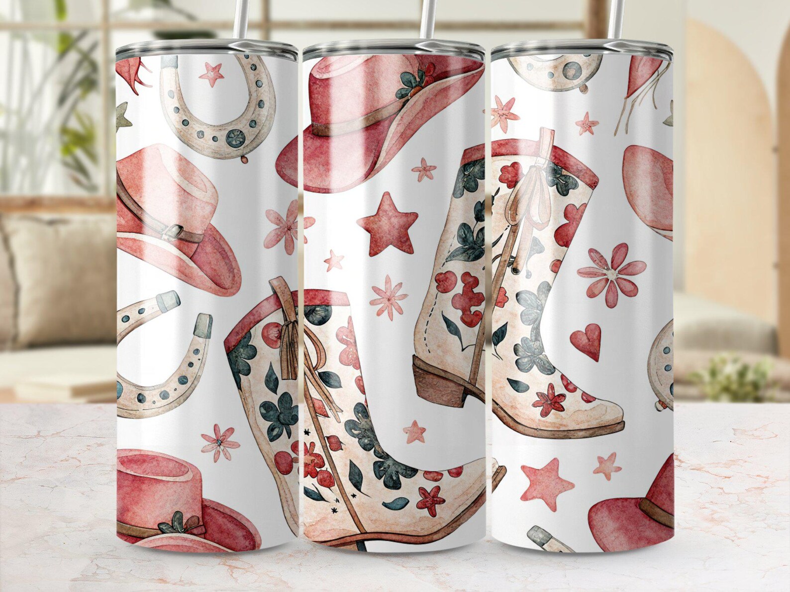 Cowgirl Rodeo Cup Wrap 20 Oz Digital Sublimation Tumbler Wrap, Tumbler ...