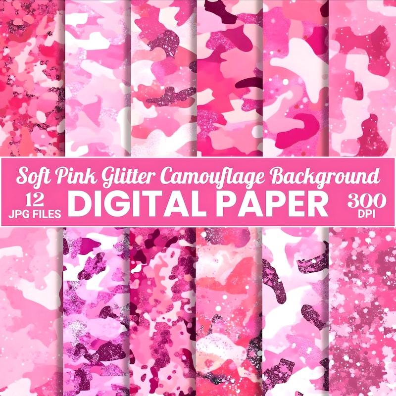 Pink Camouflage - Etsy