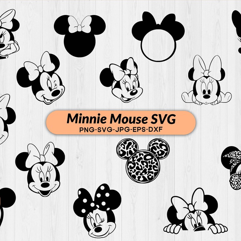 Minnie Flower Svg - Etsy