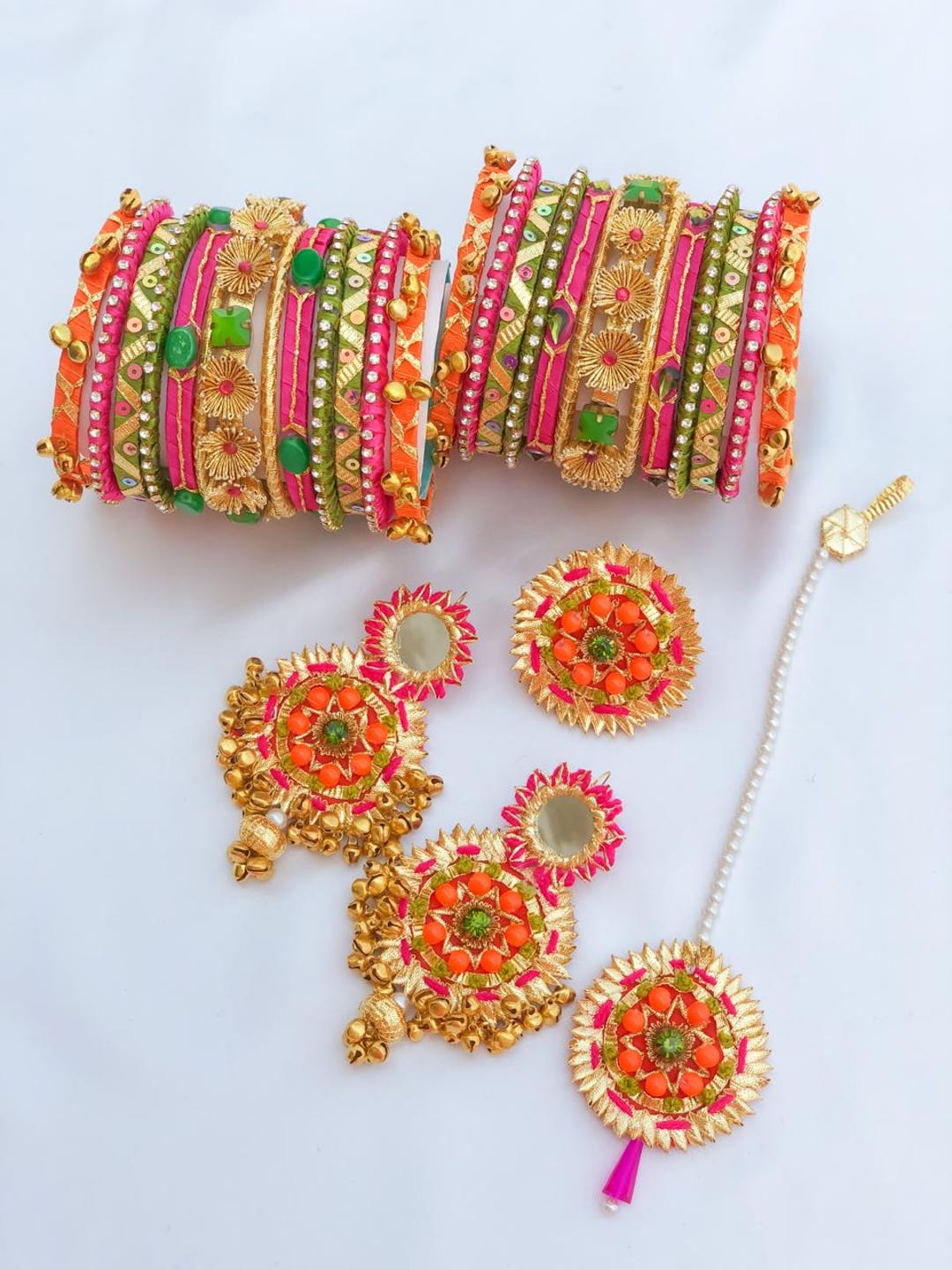 Customised Gota Jewellery Set for Bride or Anyone Mostly Worn on Events ...
