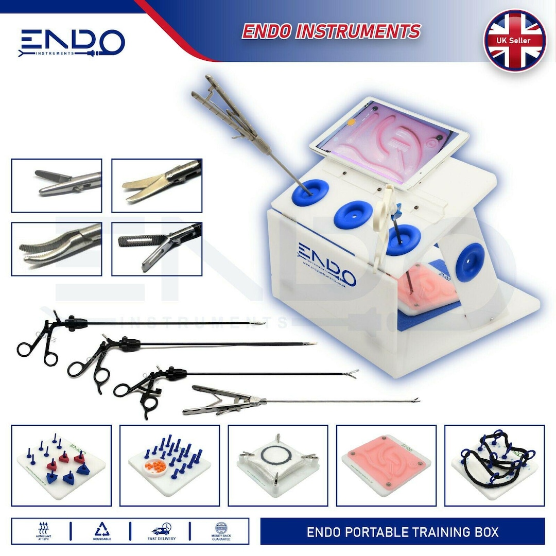 Endomed Portable Laparoscopy Trainer Simulator Laparoscopic Training ...