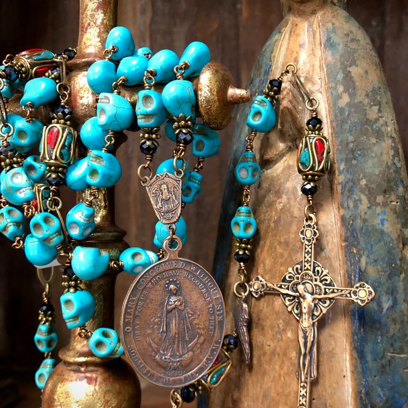 Skull Rosary - Etsy