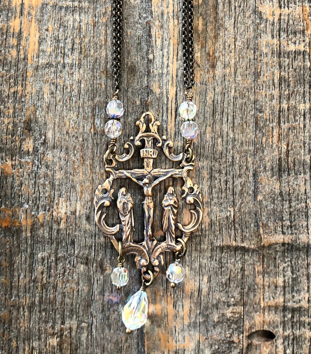 Crucifixion Chain Necklace - Etsy