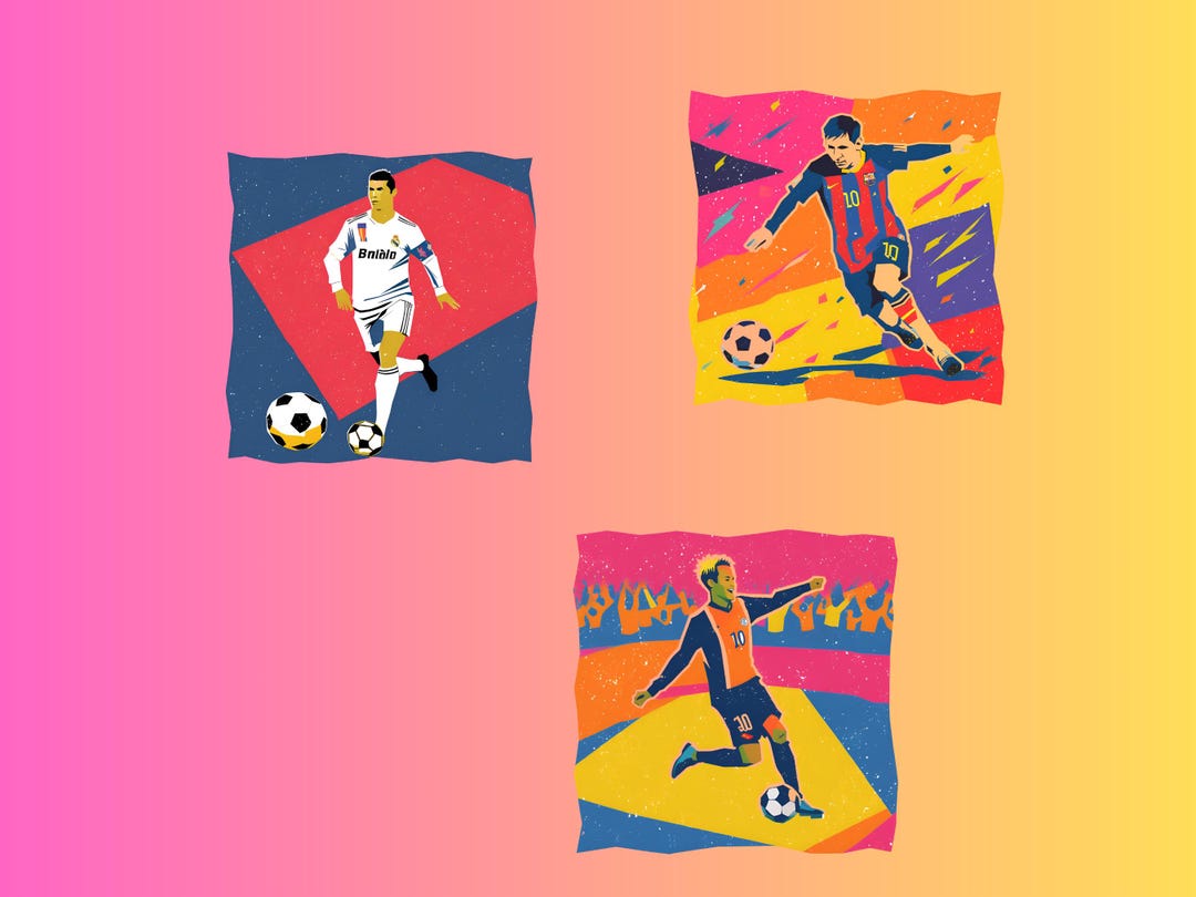 Printable Soccer Art Stars Coloring Slides for Kids – Paint and Color ...