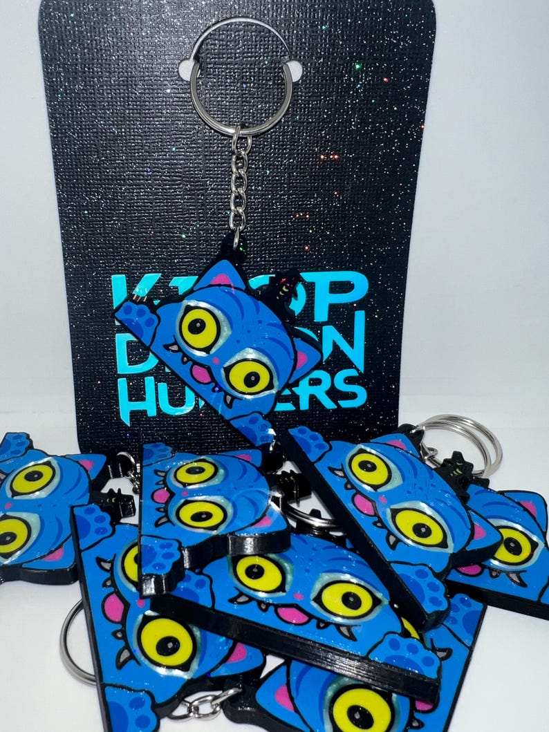 Keychain | Derpy Tiger K-pop Demon Hunter Inspired Keychain - Etsy