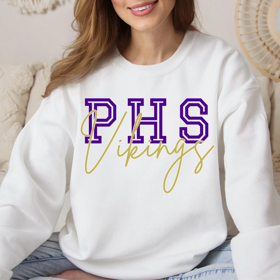 PHS Vikings Unisex Sweatshirt, Puyallup High School, Puyallup Vikings ...