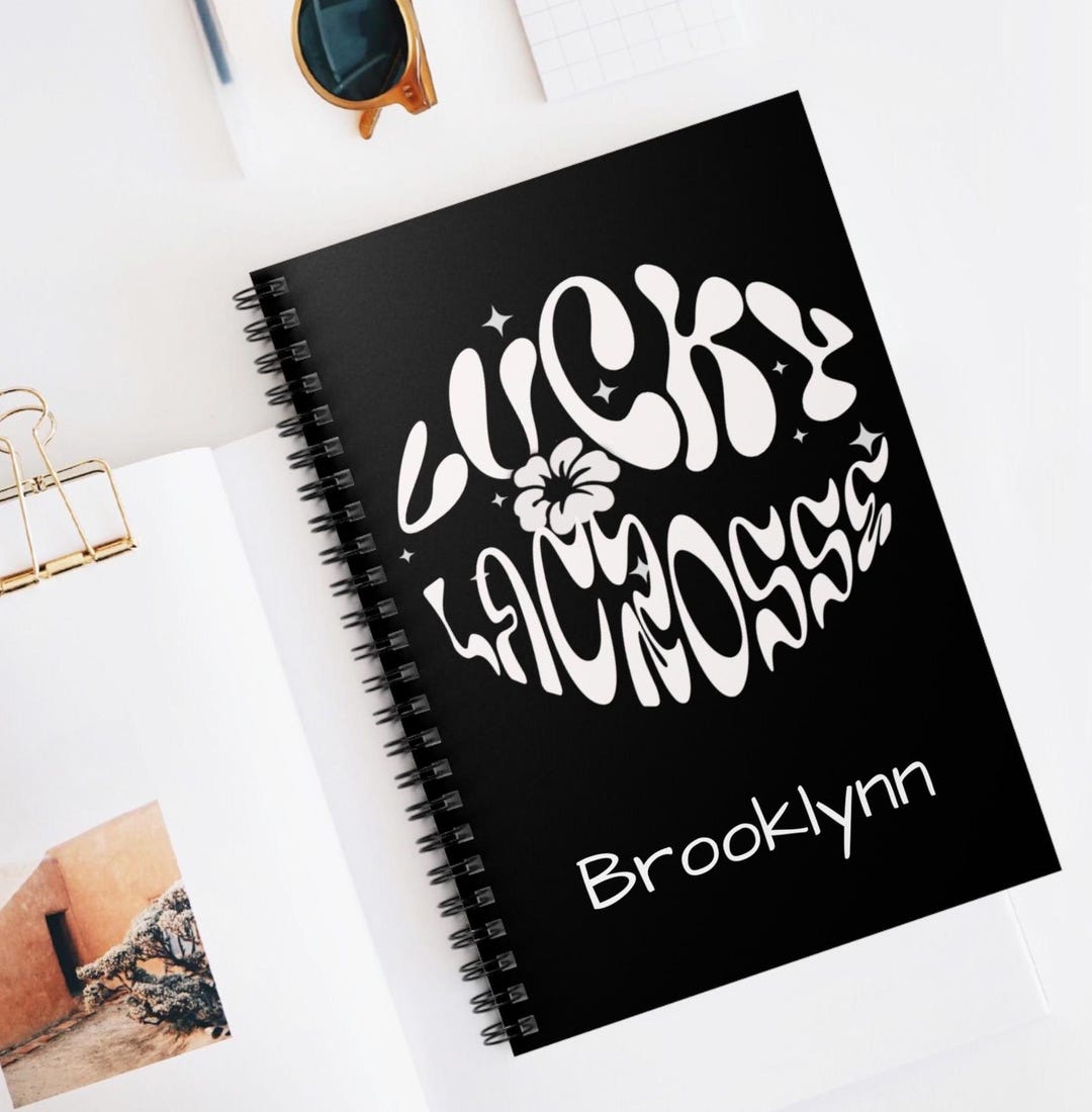 Lacrosse Personalized Spiral Notebook, Lacrosse Gift Ideas, Lacrosse ...