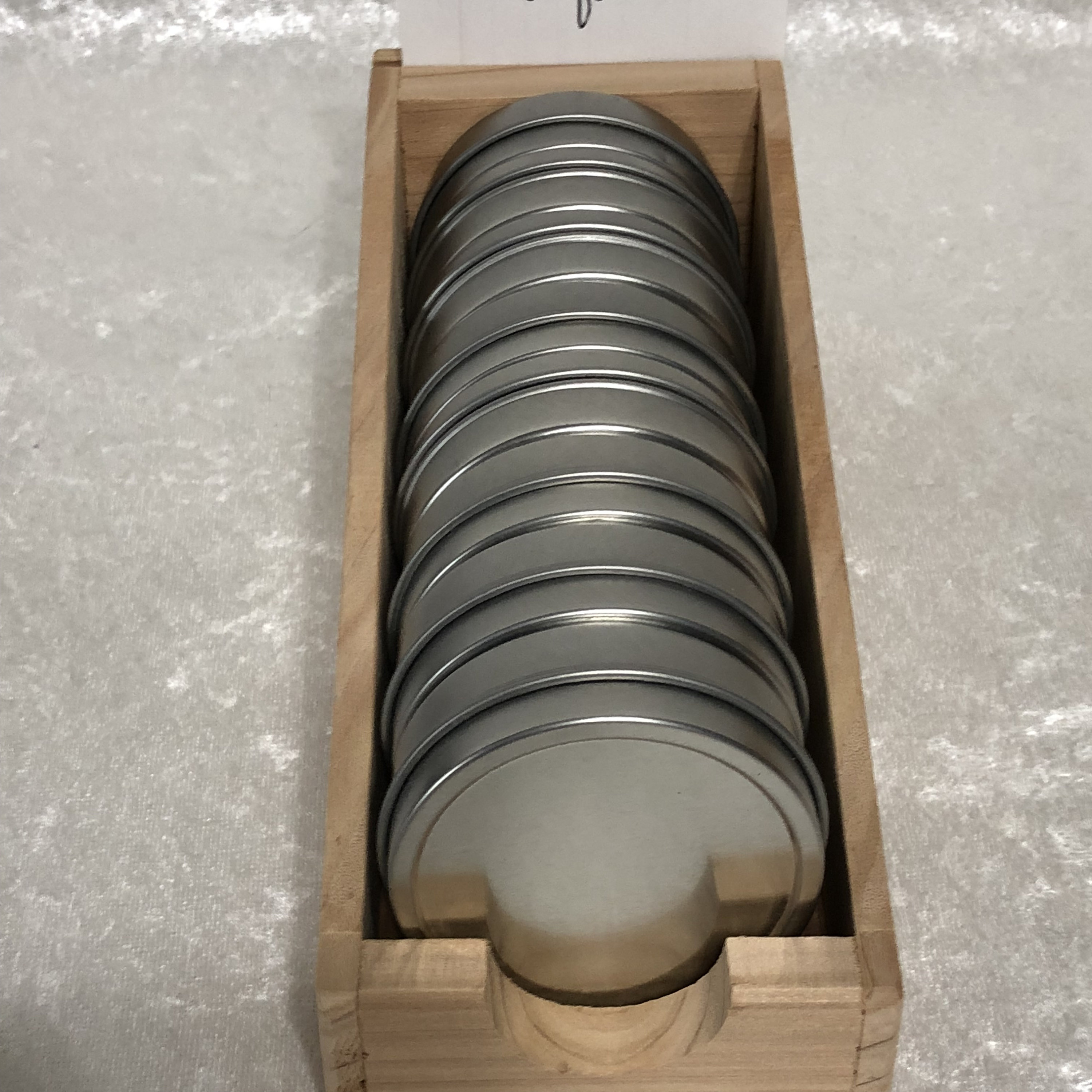 2 oz tin display Stand Wood display box multi tin display | Etsy