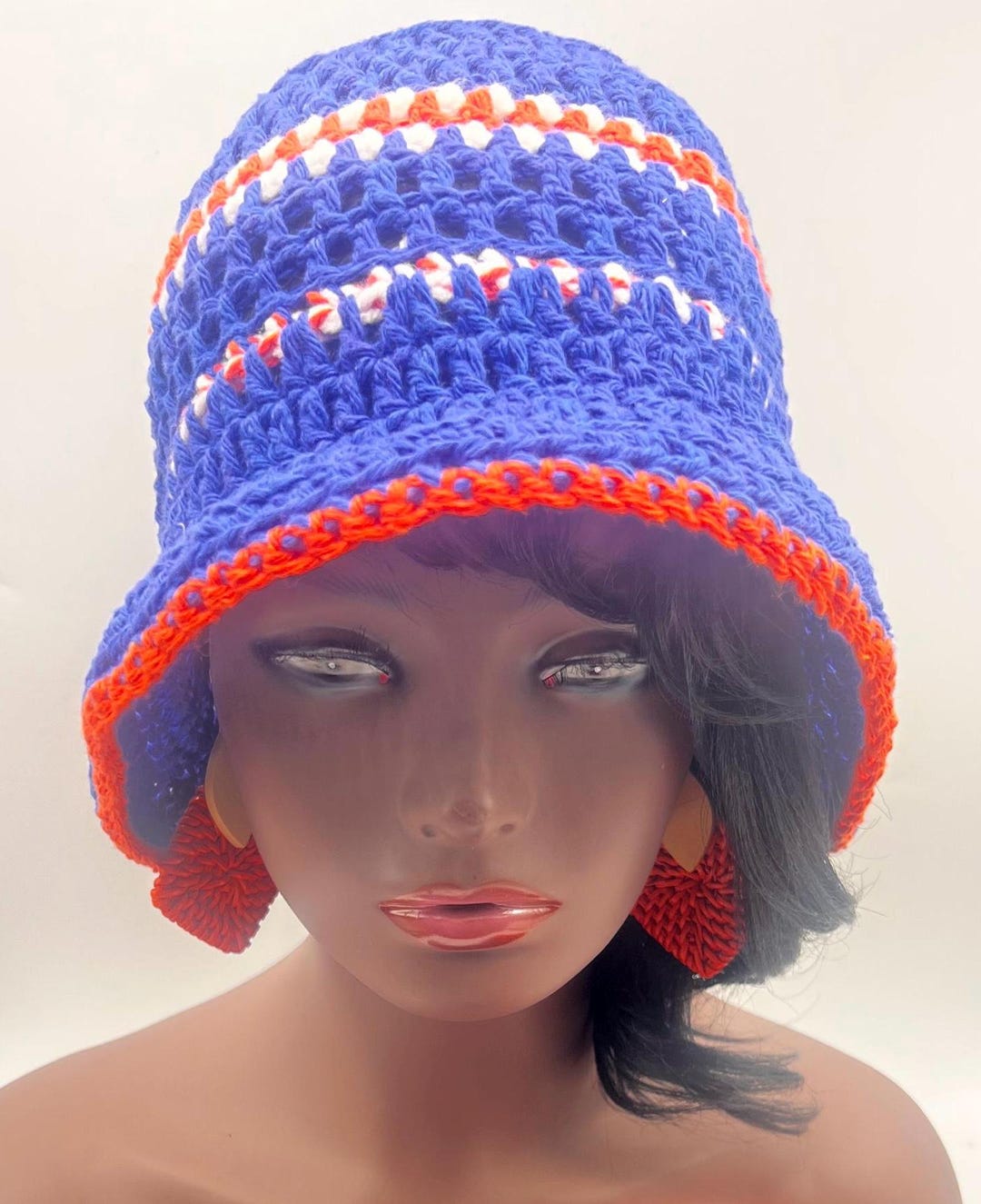 Bucket Hat - NY Knicks Inspired - Crochet Bucket Hat - Etsy