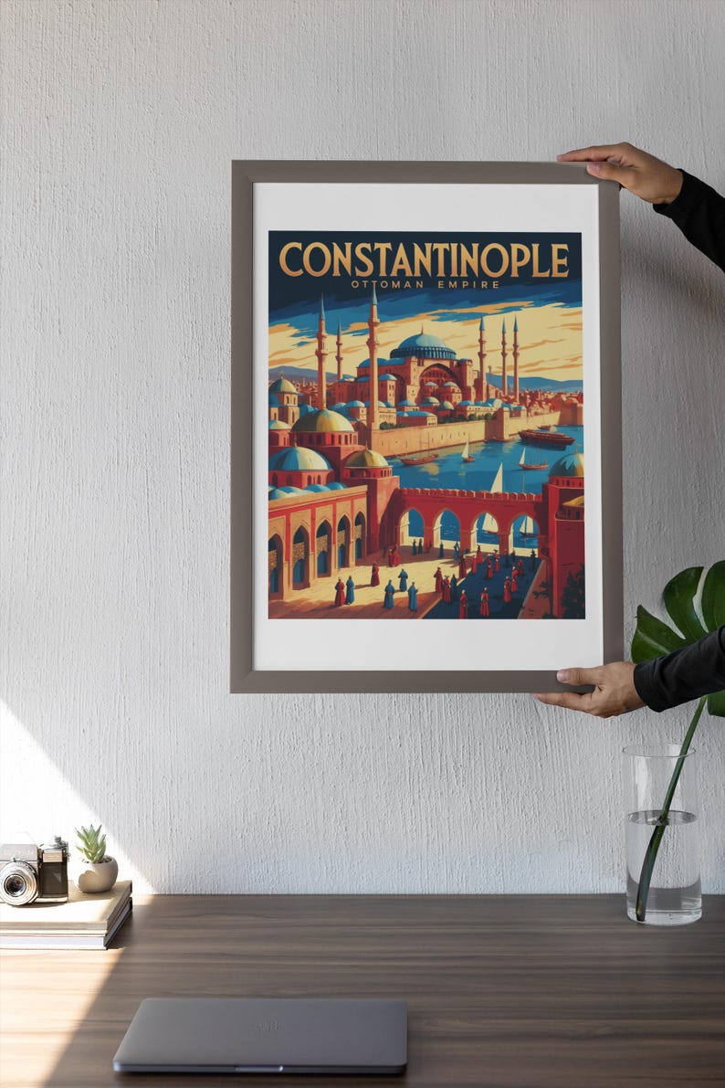 Ottoman Constantinople Printable Art, Ottoman Empire Poster, Historic ...