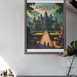 Angkor Wat Printable Art | Historic Cambodian Temple Poster | Digital ...