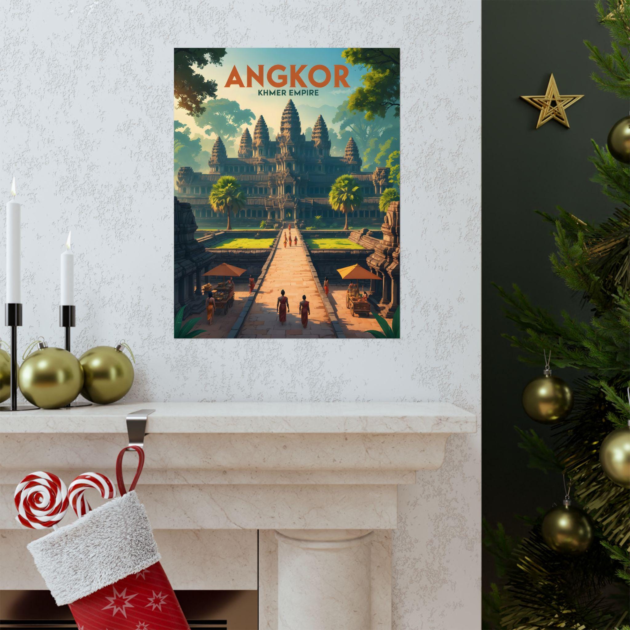 Angkor Wat Printable Art | Historic Cambodian Temple Poster | Digital ...