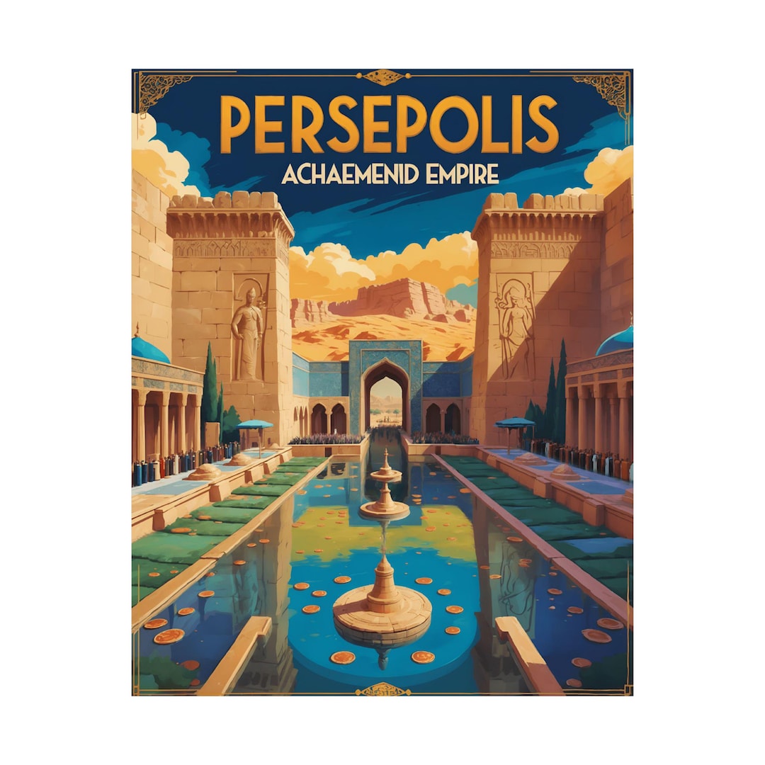 Persepolis Printable Art, Ancient Persian Empire Poster, Persepolis ...