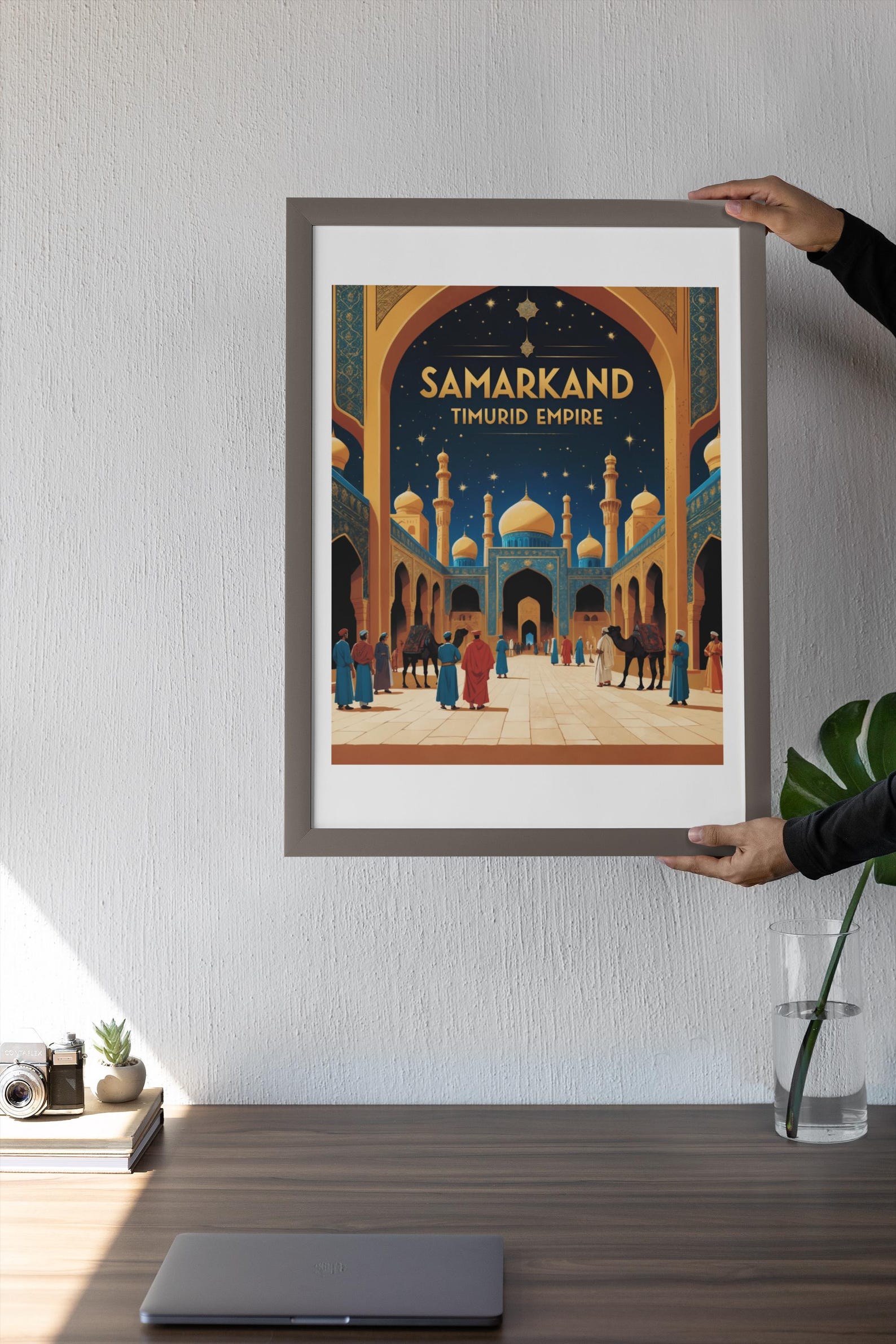Samarkand Travel Poster: Timurid Empire Silk Road Art - Etsy