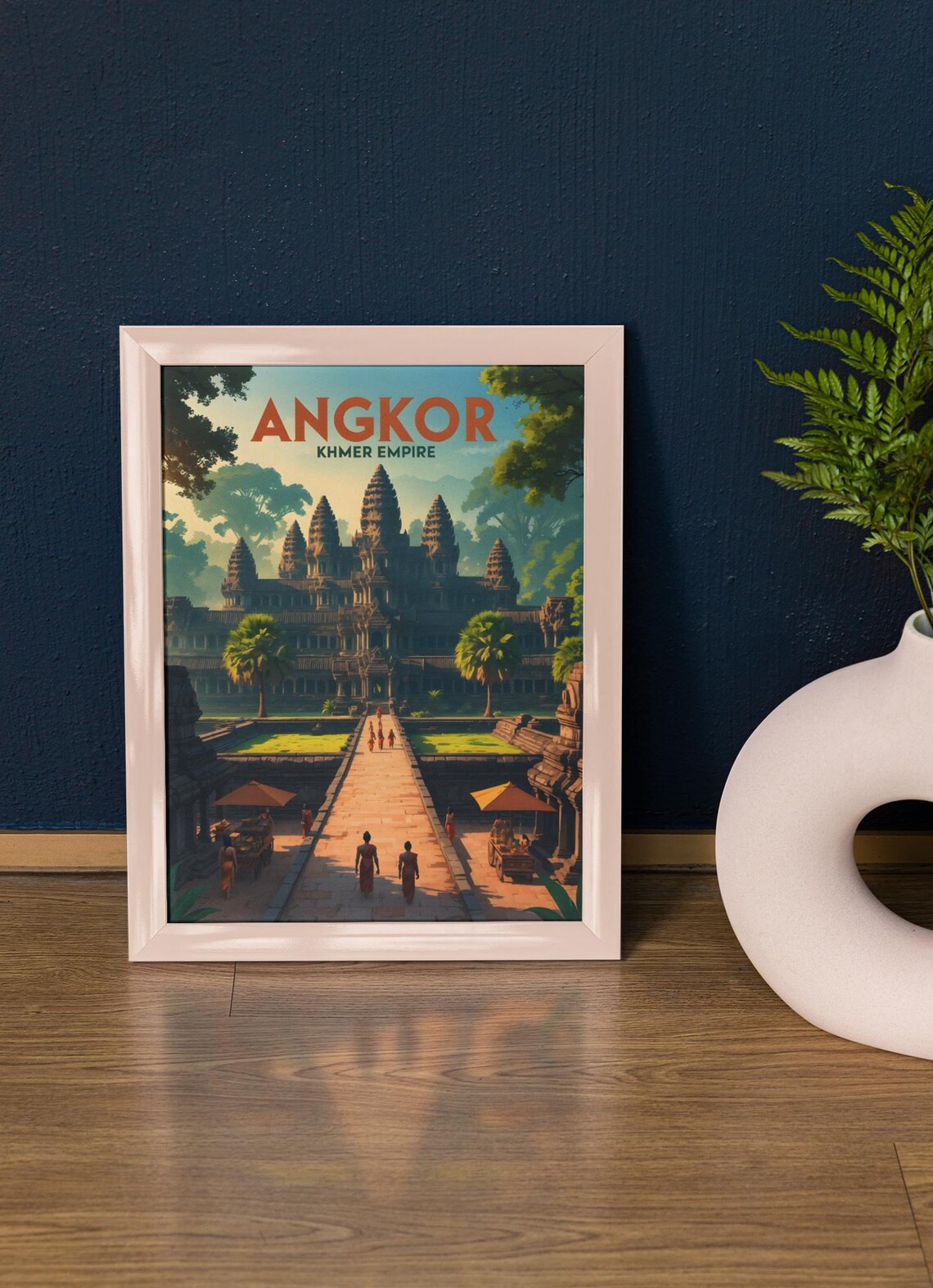Angkor Wat Printable Art | Historic Cambodian Temple Poster | Digital ...