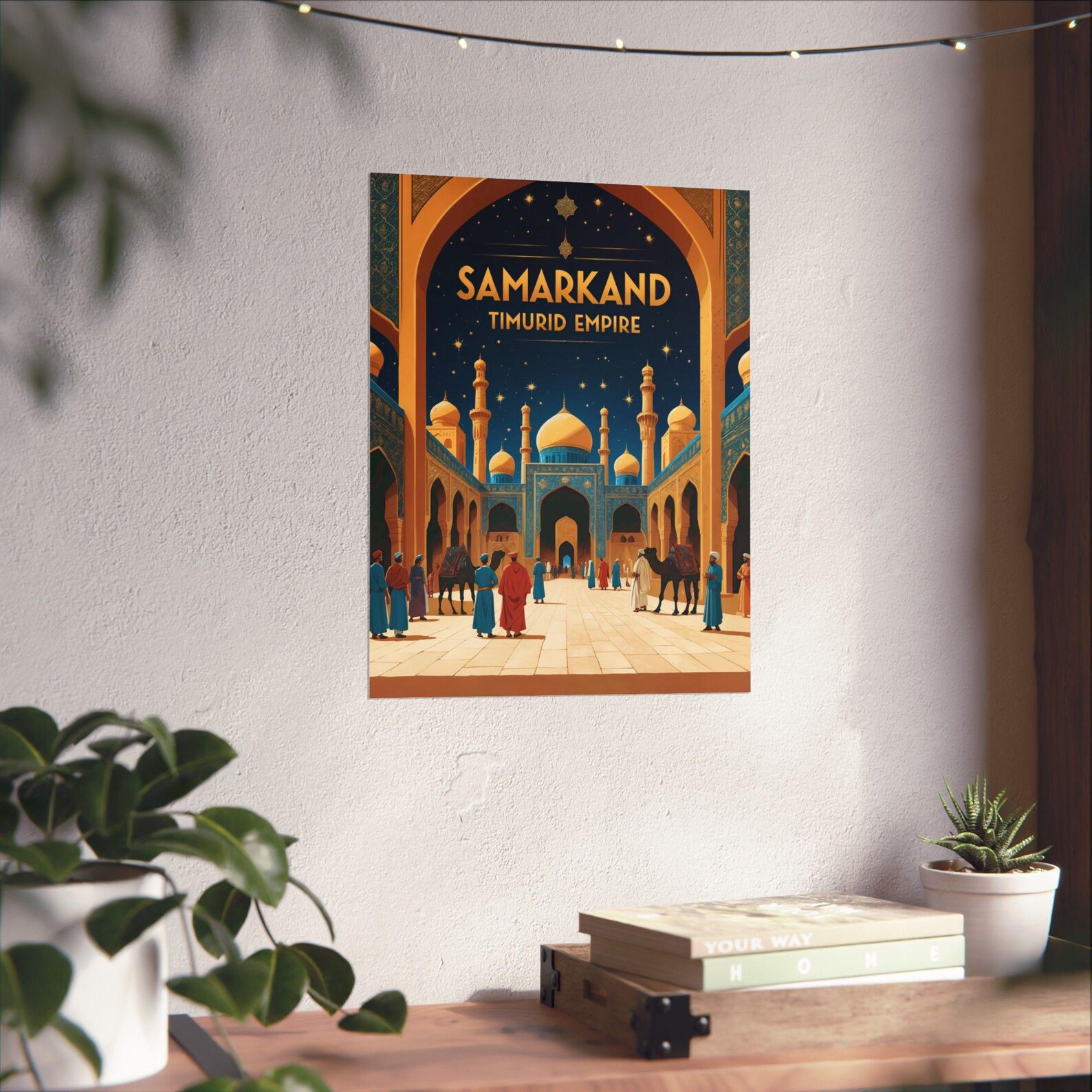 Samarkand Travel Poster: Timurid Empire Silk Road Art - Etsy