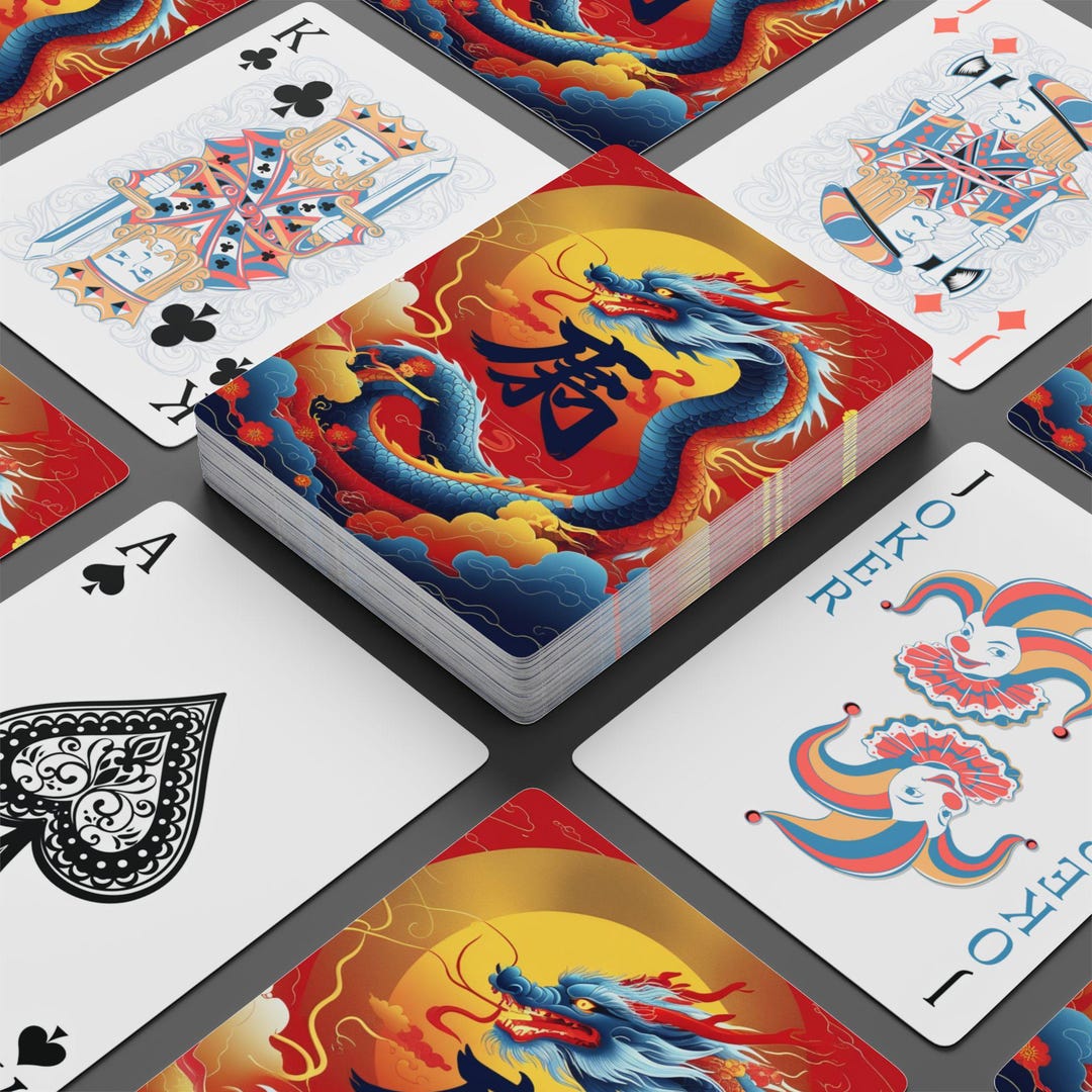 Artistic Poker Playing Cards Set, Unique Card Deck for Game Nights ...