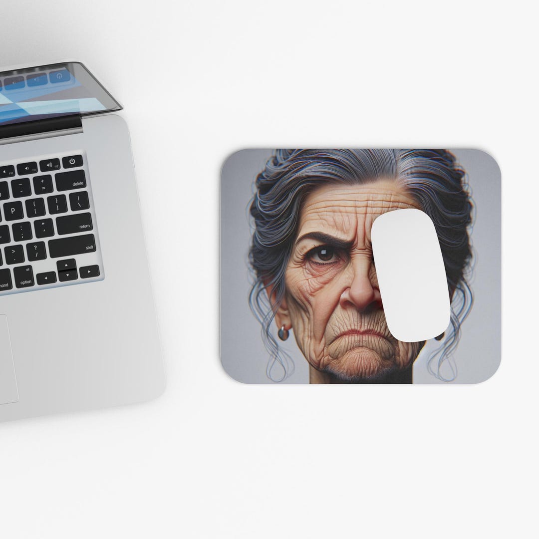 Rectangle Mouse Pad, Grandmother Design, Funny Office Desk Accessories ...