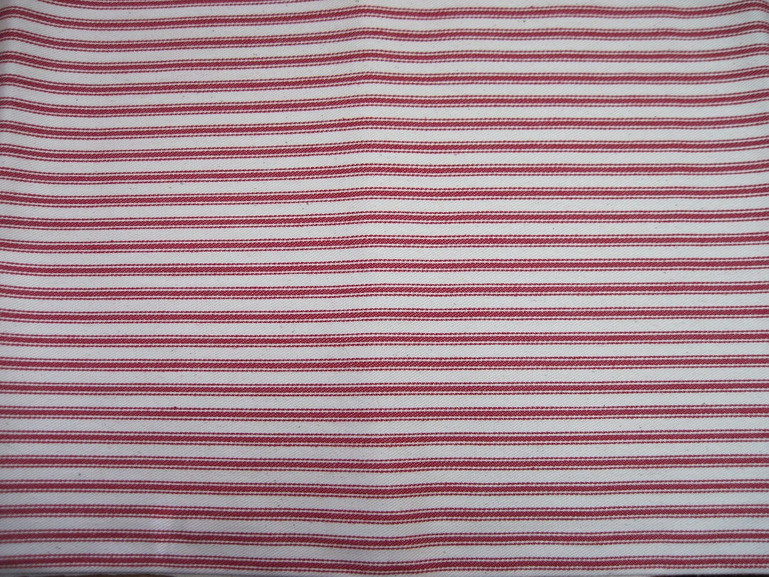 Red Striped Upholstery Fabric - Etsy