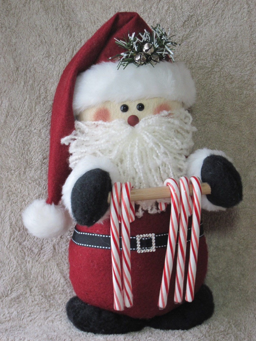 Santa Pattern: "santa Candy Cane Holder" - #641 - Etsy