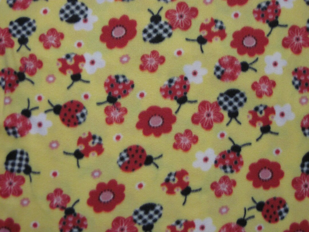 Ladybug Fleece Fabric - Etsy