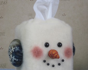 Snowman Pattern: "snowman Tissue Box Cover" - #634 - Etsy