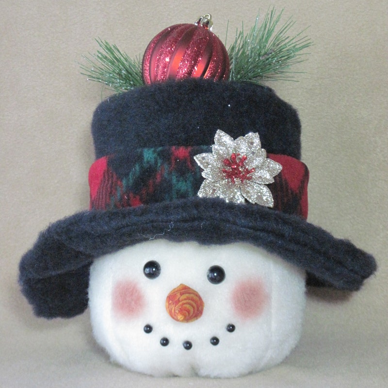 Snowman Head Tree Topper - Etsy