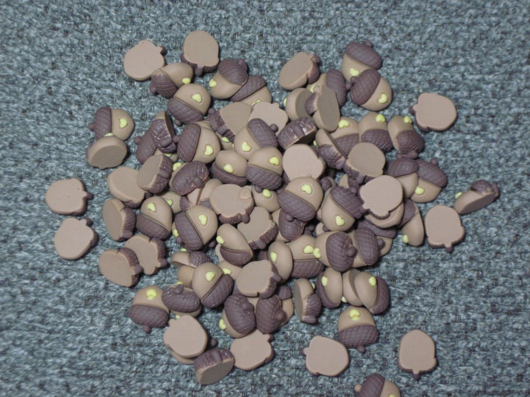 Resin Flat Back Acorns - Set of 100 - Etsy