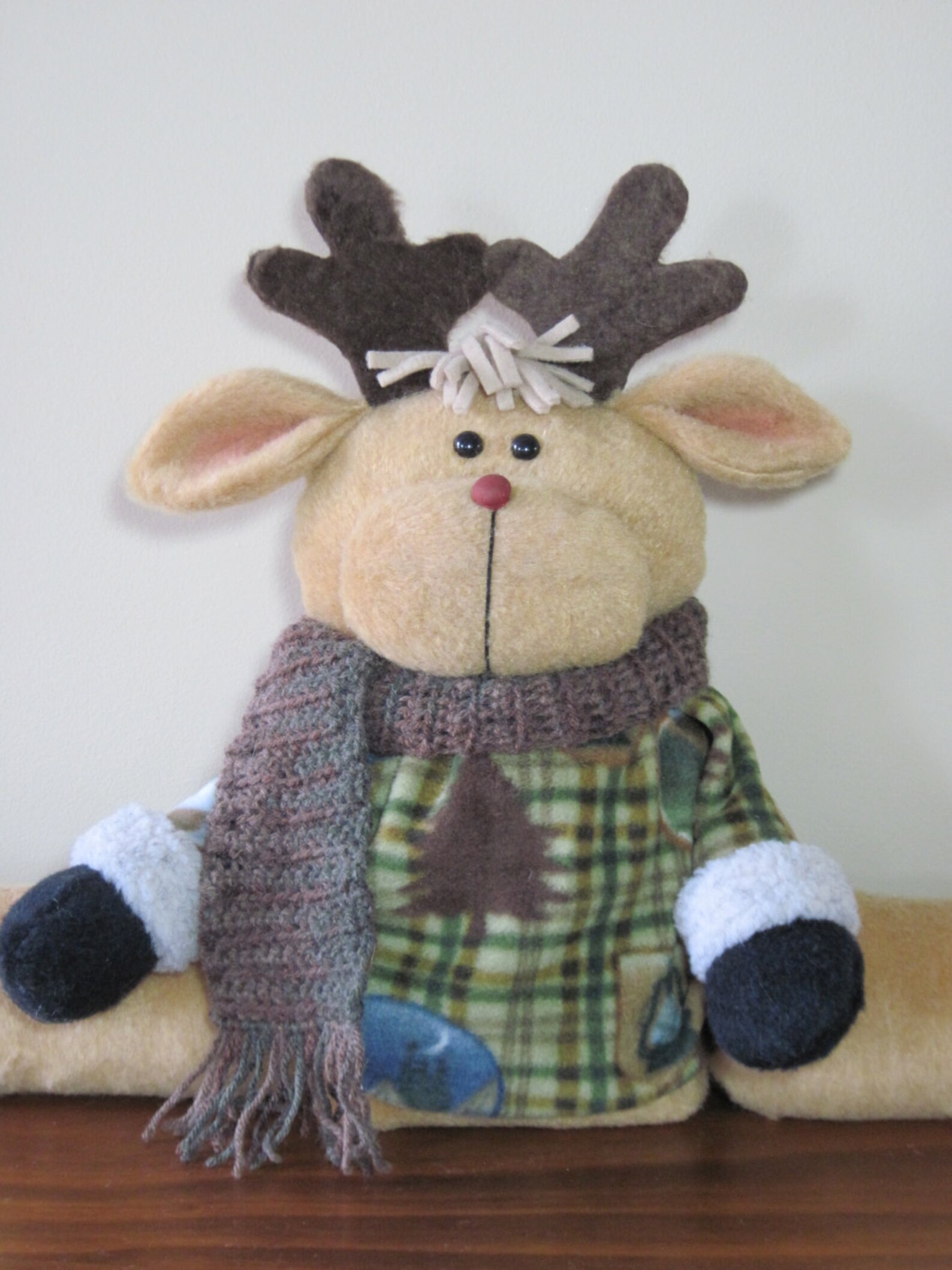 Reindeer Pattern: reindeer Draft Stopper 663 - Etsy