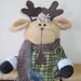 Reindeer Pattern: "reindeer Draft Stopper" - #663 - Etsy