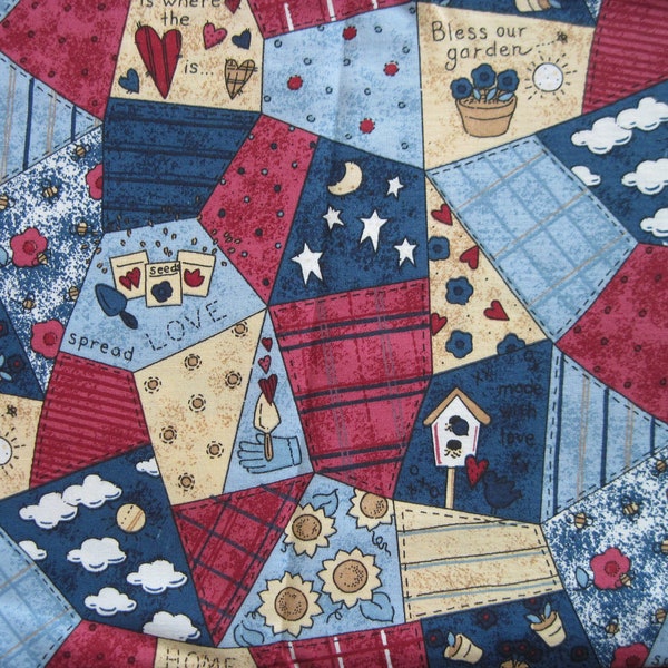 Patchwork Fabric - Etsy
