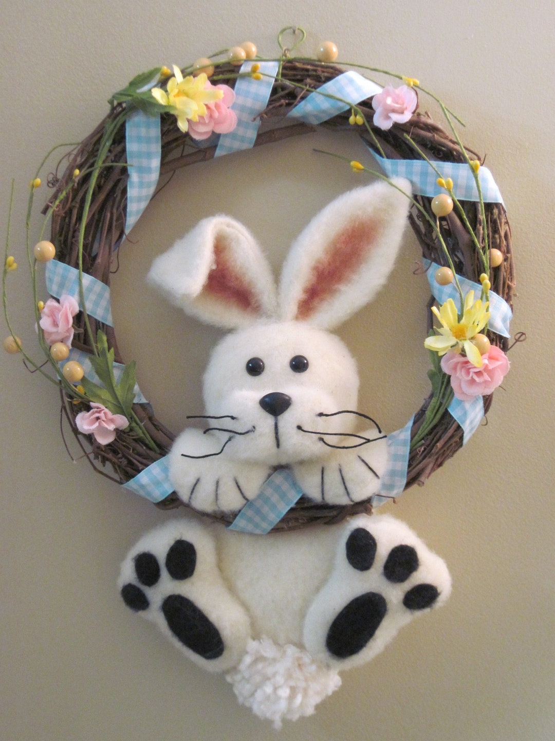 Rabbit Pattern: "bunny Wreath" - #433 - Etsy
