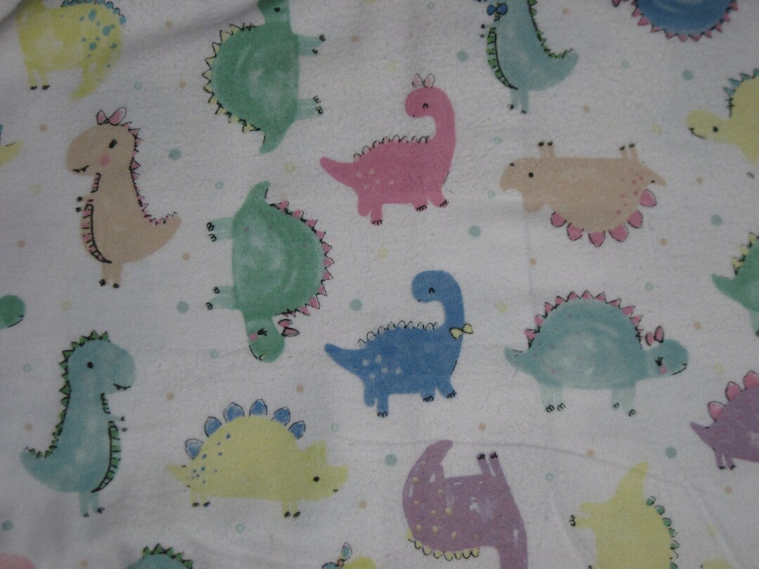 Dinosaur Flannel Fabric - Etsy