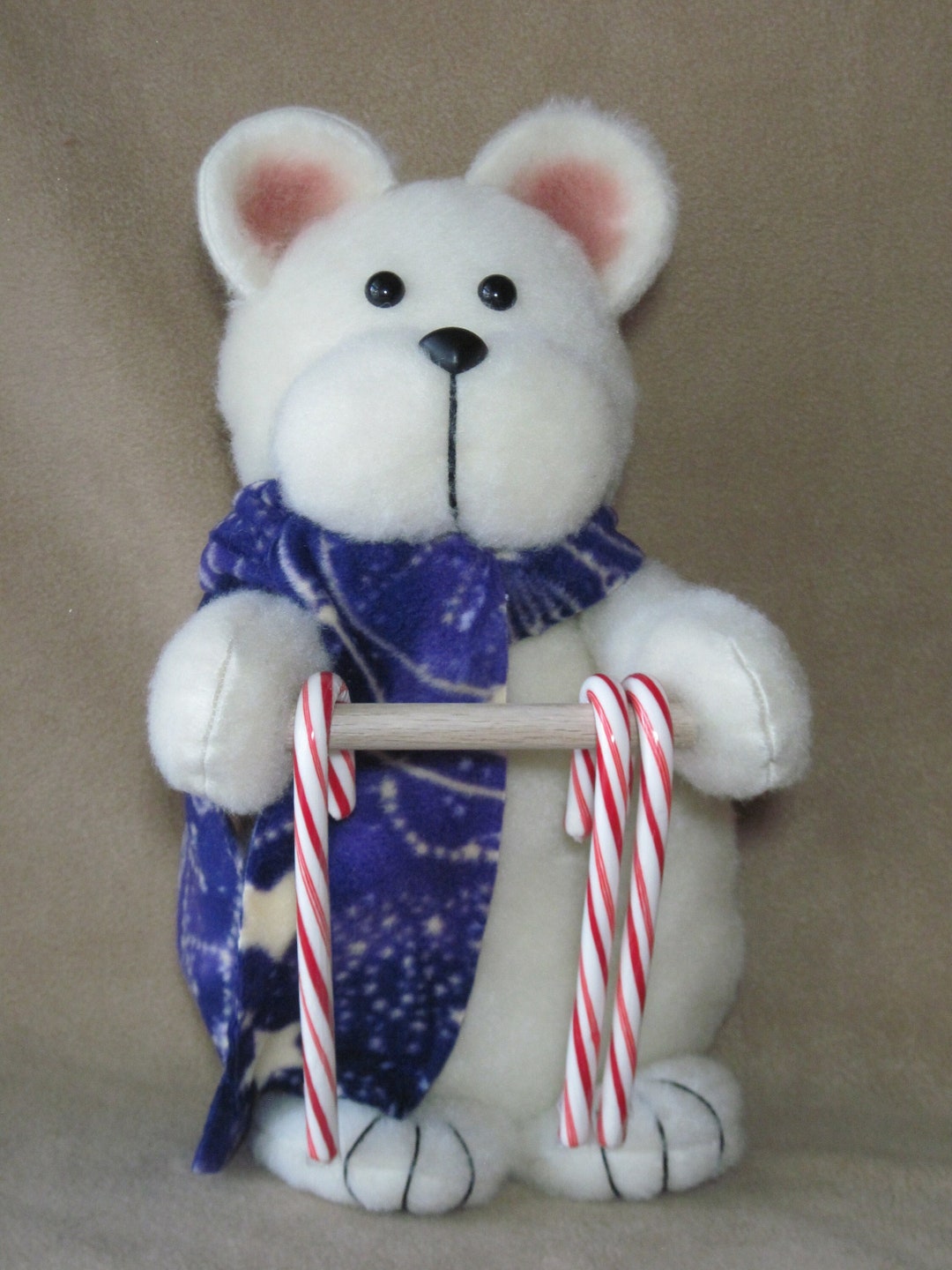 Polar Bear Candy Cane Holder Etsy