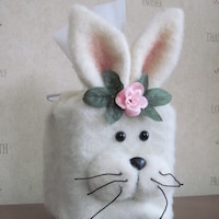 Easter Bunny Tissue Box Cover - Etsy
