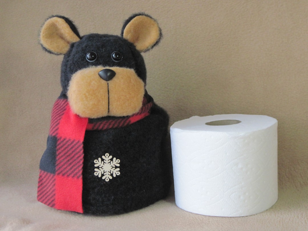 Bear Pattern: "black Bear Paper Roll Cover" - #668 - Etsy