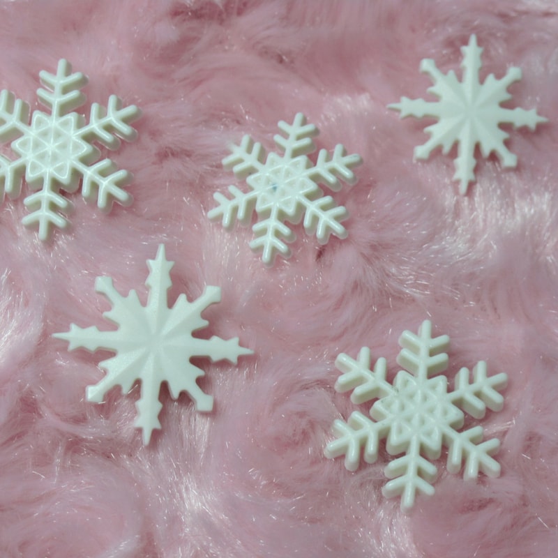 Snowflakes Buttons - Etsy
