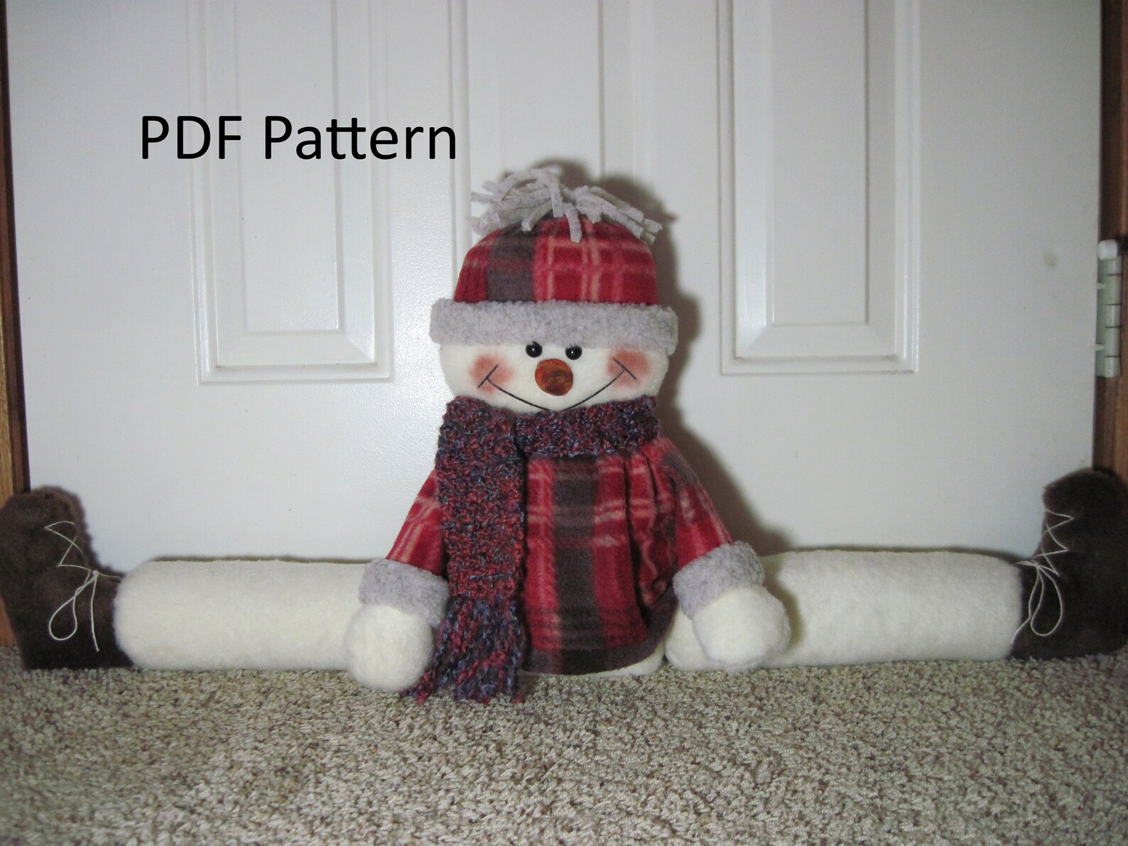 Snowman PATTERN: snowman Draft Stopper 662 - Etsy